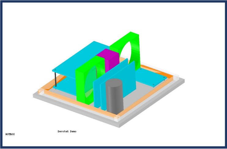 水冷電子機器ボックス内の流れ｜熱流体解析の技術コラム｜熱流体解析(CFD)ソフトPHOENICS